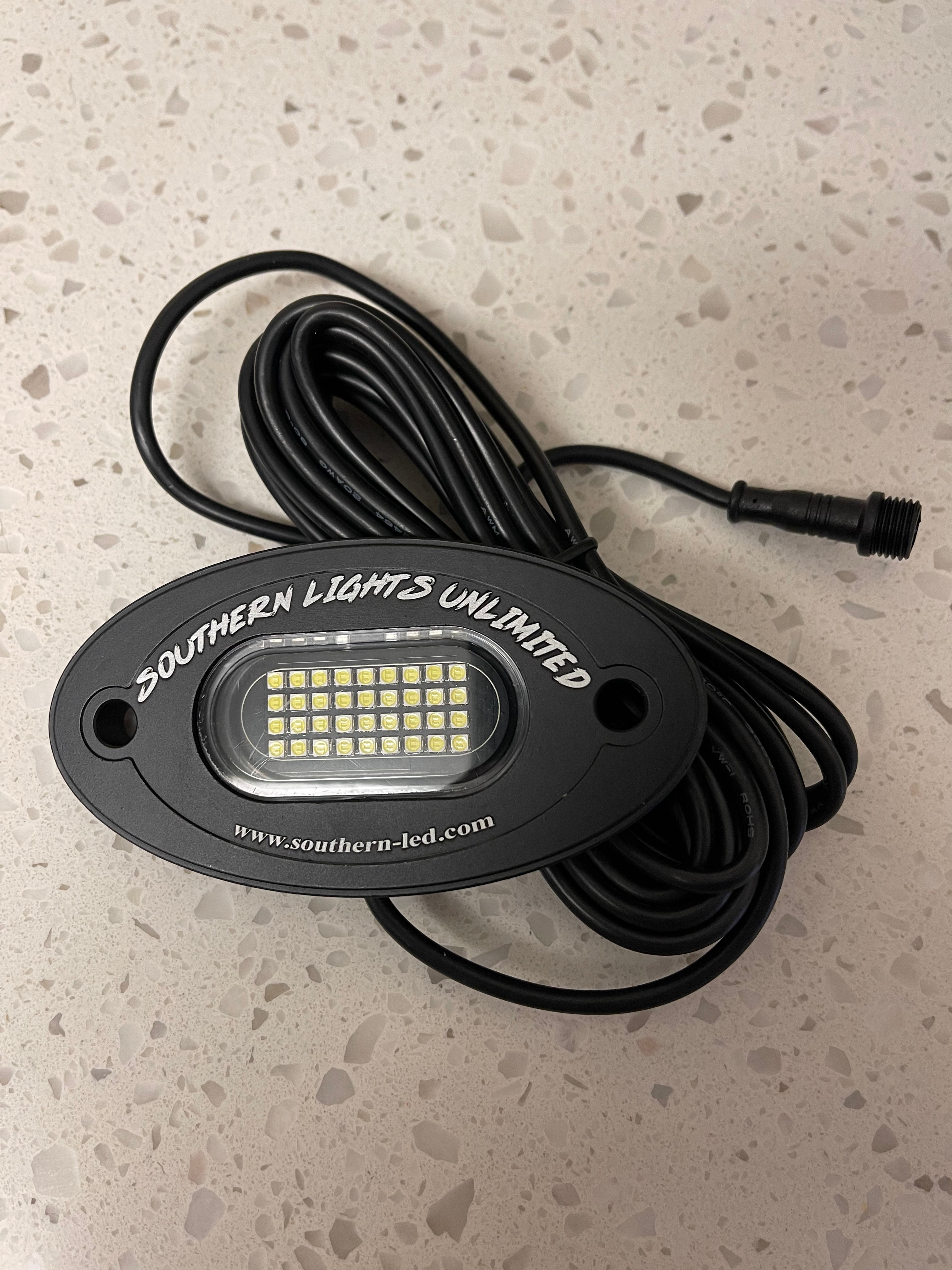 White 36 LED Rock Lights | Southern Lights Unlimited